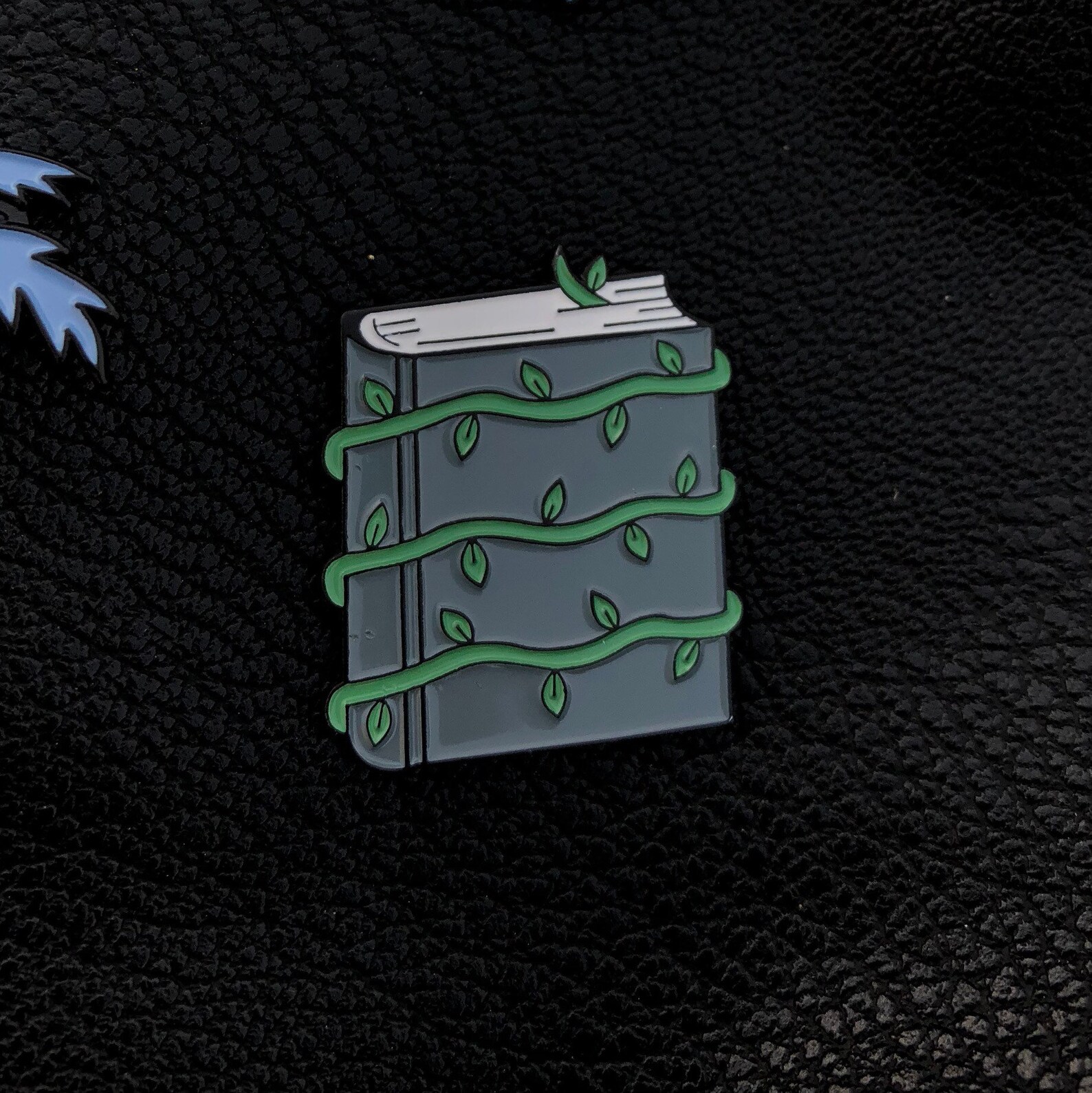 Book With Vine Pin by Midnight & Vine - Etsy