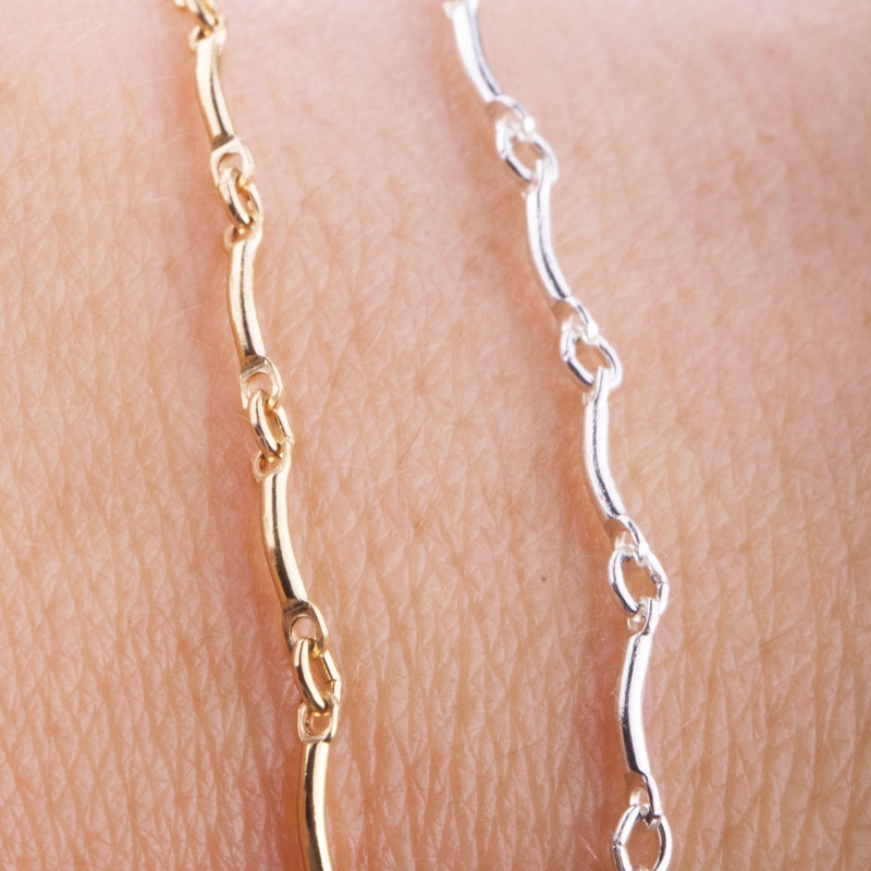 Curved Bar Chain - Etsy
