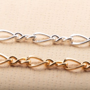 Large Figure 8 Chain by Foot, Bulk Dainty Chains, for Choker, Bracelet ...
