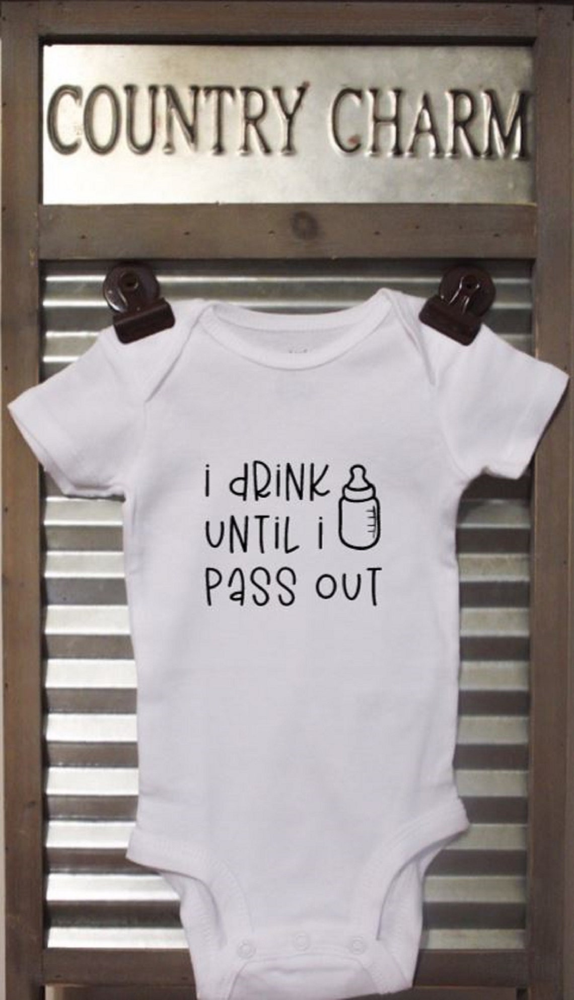 I Drink Till I Pass Out Funny Baby Bodysuit Infant - Etsy