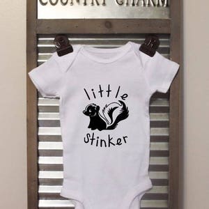 Little Stinker Skunk Baby Bodysuit - Cute Infant Bodysuit - Great Baby ...