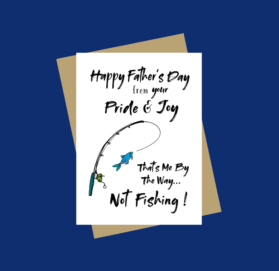 Fishing Father's Day Card, Father's Day Fishing Card, Fishing Card for ...