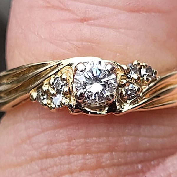 1980s Gold Ring - Etsy