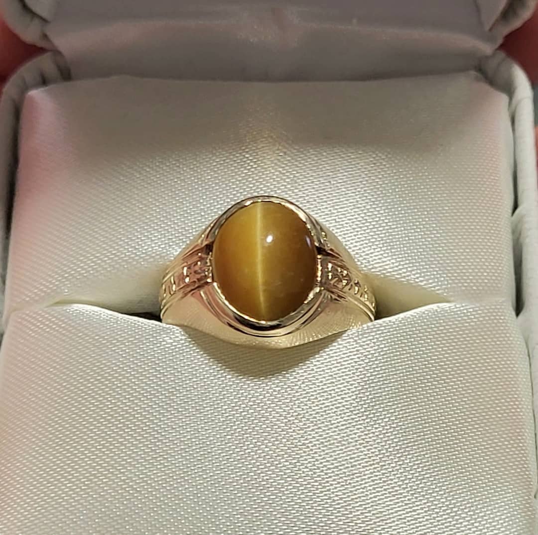 Killer Estate Stunning 1970s Superb Chunky 10K Yellow Gold Mens Ladies ...