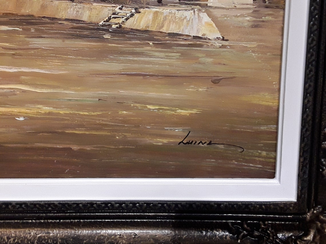 Rare John Luini Artist Vintage 1960s 1970s Impressionist Paris France ...