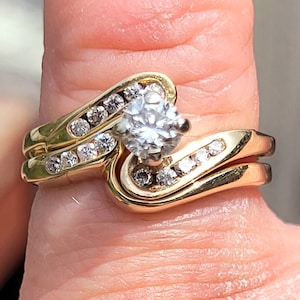 Rare Estate Spectacular 1980s Vintage 14k Yellow Gold Ladies Sparkling ...