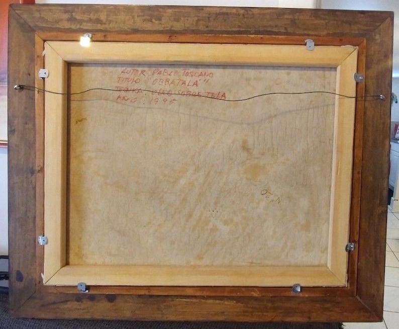 Rare Famous Well Listed Cuban Painter Pablo Toscano Mora(1940-2003) Oil ...