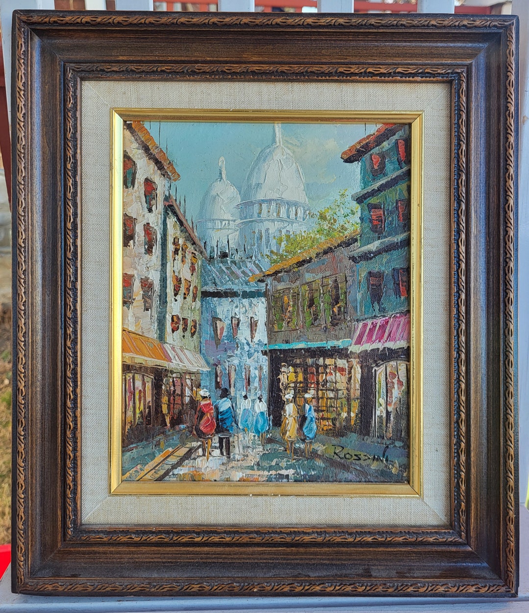 Rare Amazing Vintage Retro 1970s Impressionist Style Thick Paint Paris ...