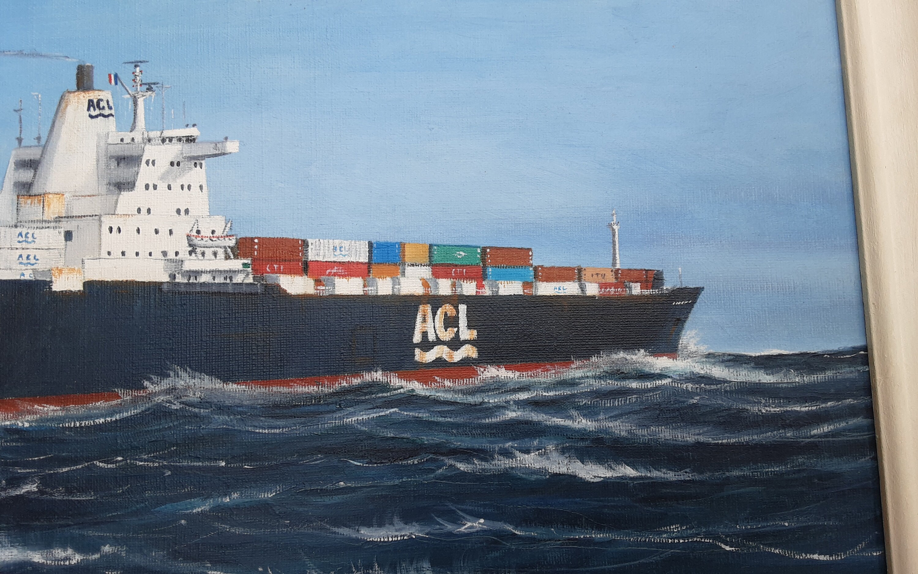 Very Rare vintage industrial art 1970s era Atlantic Cargo | Etsy