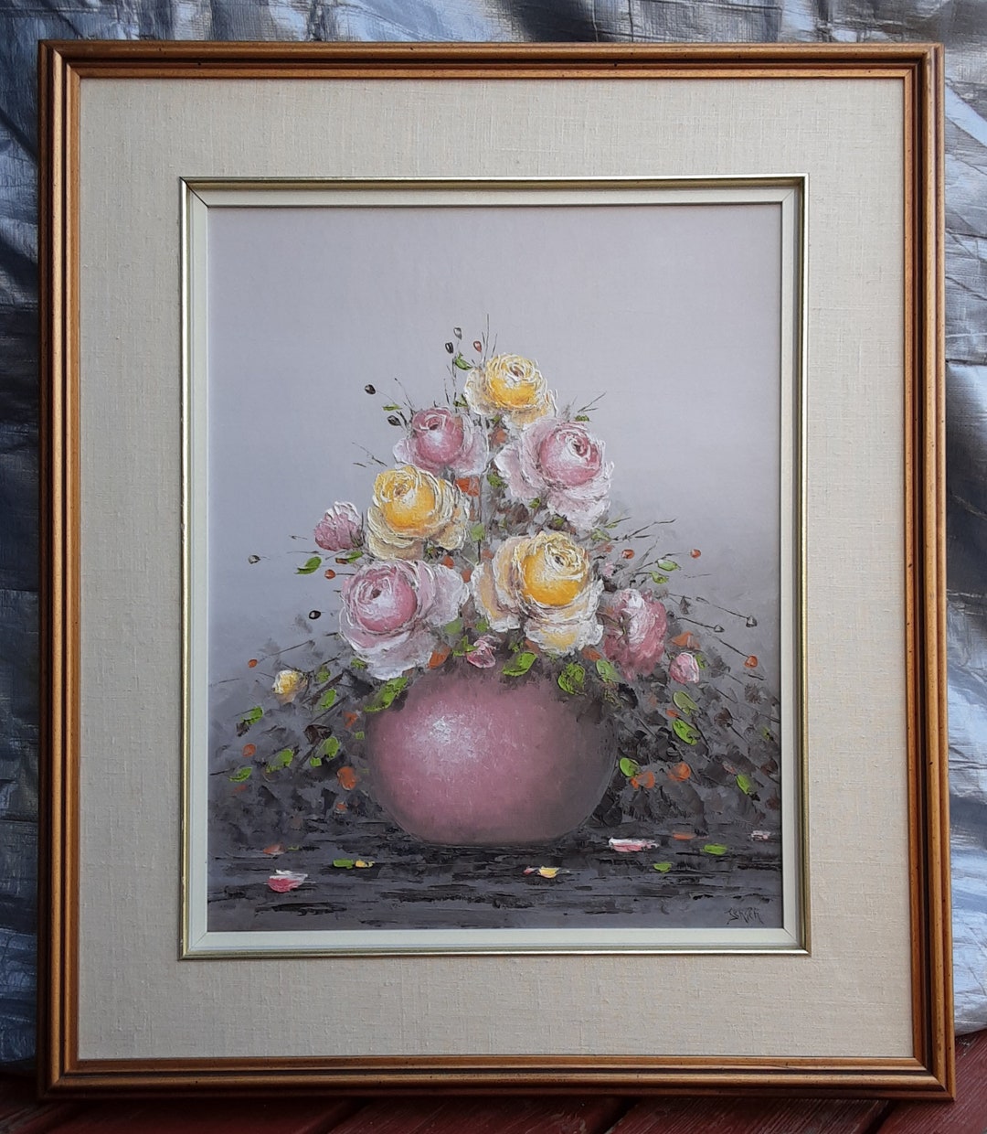 Rare Vintage 1980s Canadian Ben Jensen Artist Impressionist Oil ...