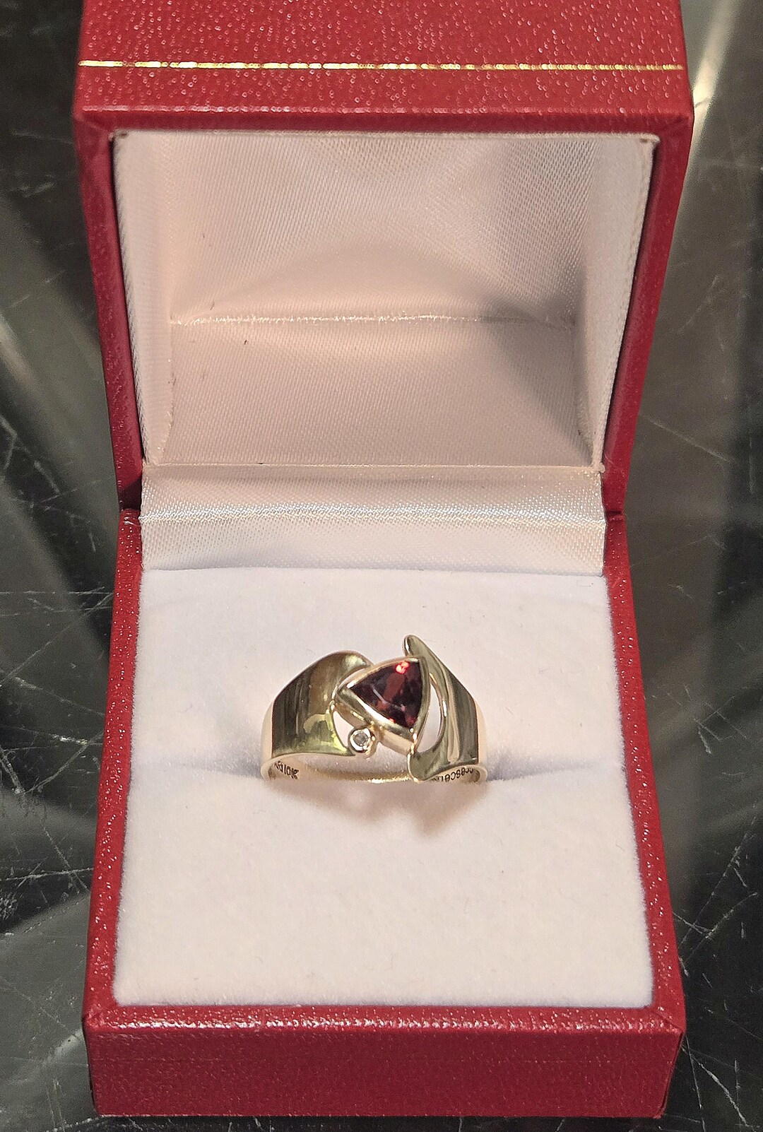 Amazing Estate Vintage 10k Yellow Gold Siffari Designer Ladies Ring ...