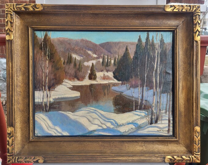 Estate Rare Canadian Group of Seven Style Well Listed Artist Tom Stone ...