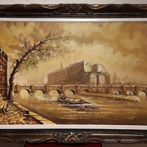 Rare John Luini Artist Vintage 1960s 1970s Impressionist Paris France ...