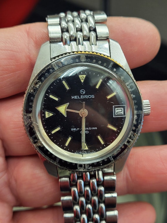 Rare 1960s vintage Helbros automatic mens divers watc… - Gem