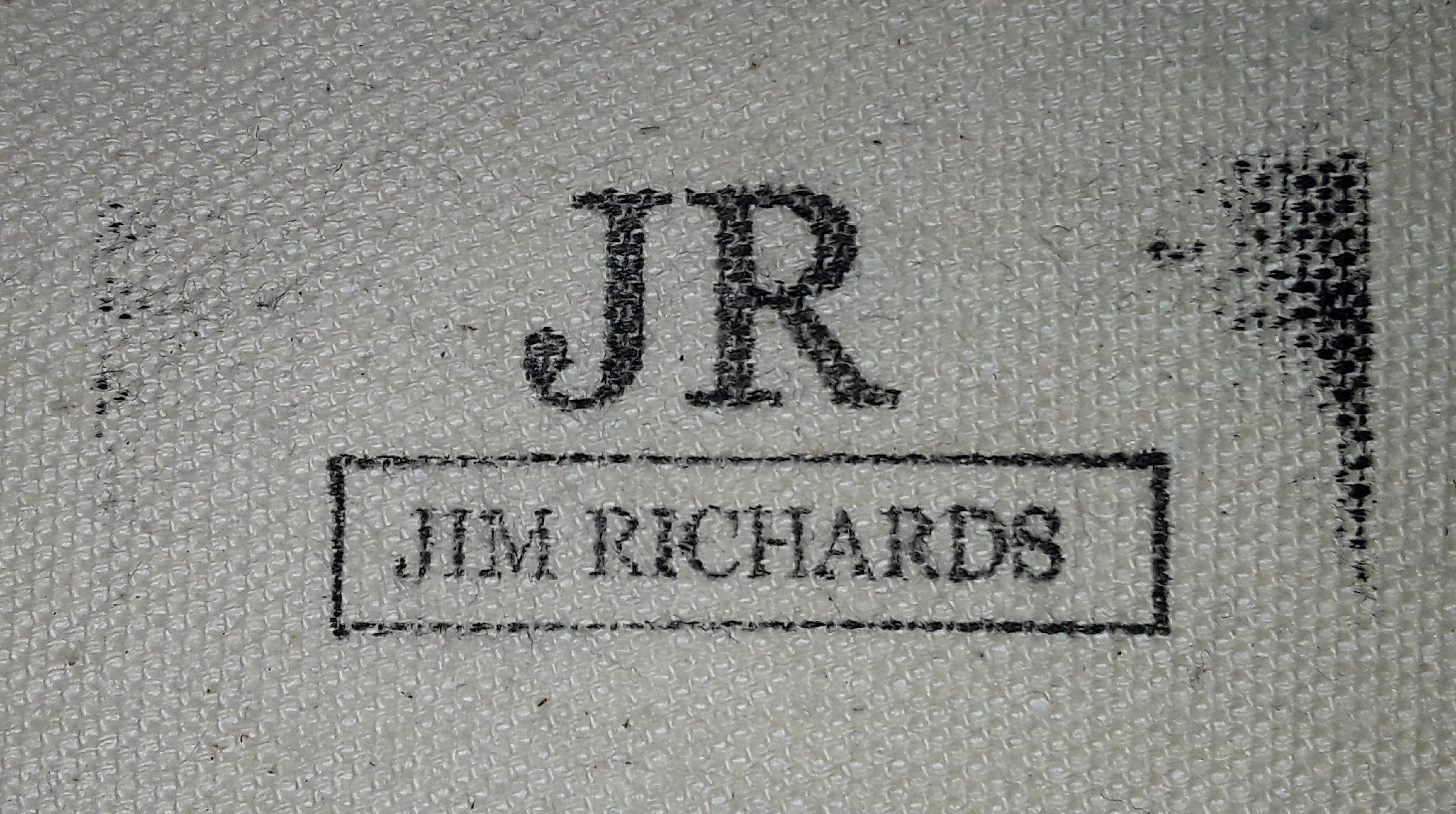 Jim Richards Artist Original Signed Neon Abstract Expressionist Hand ...