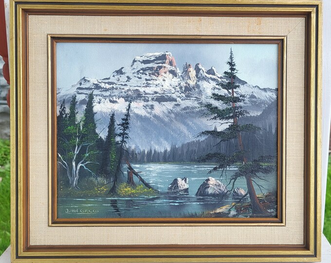 Rare Estate Find Original 1980s Oil Painting Canadian Listed Banff ...