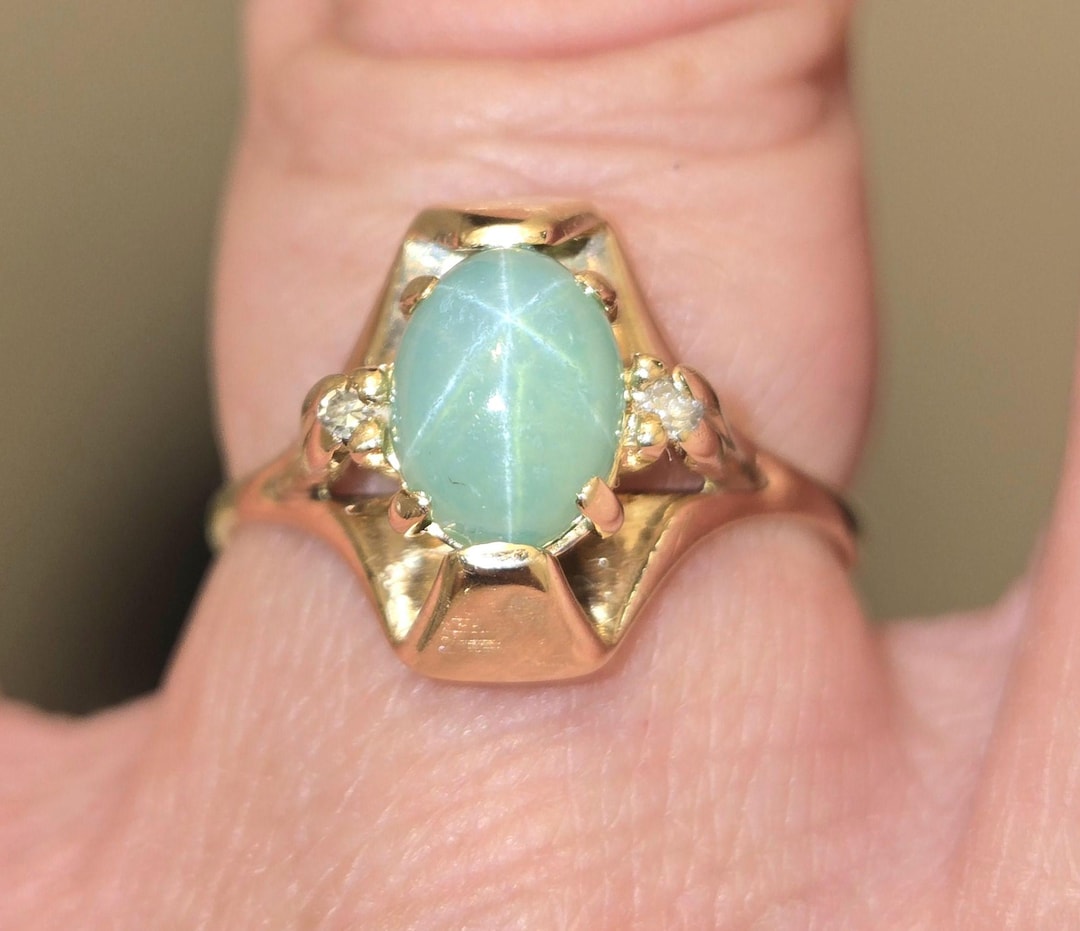 Amazing Estate Vintage 1970s 14k Yellow Gold Ladies Ring Rare Mint ...