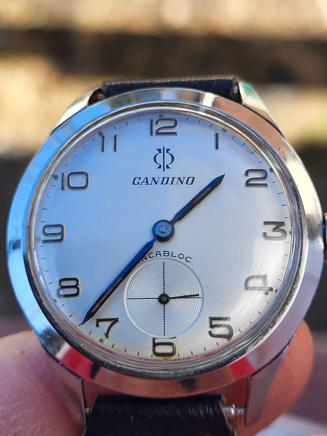 Rare 1960s Mid Century MCM Mad Men Style Candino Watch Stunning Silver ...