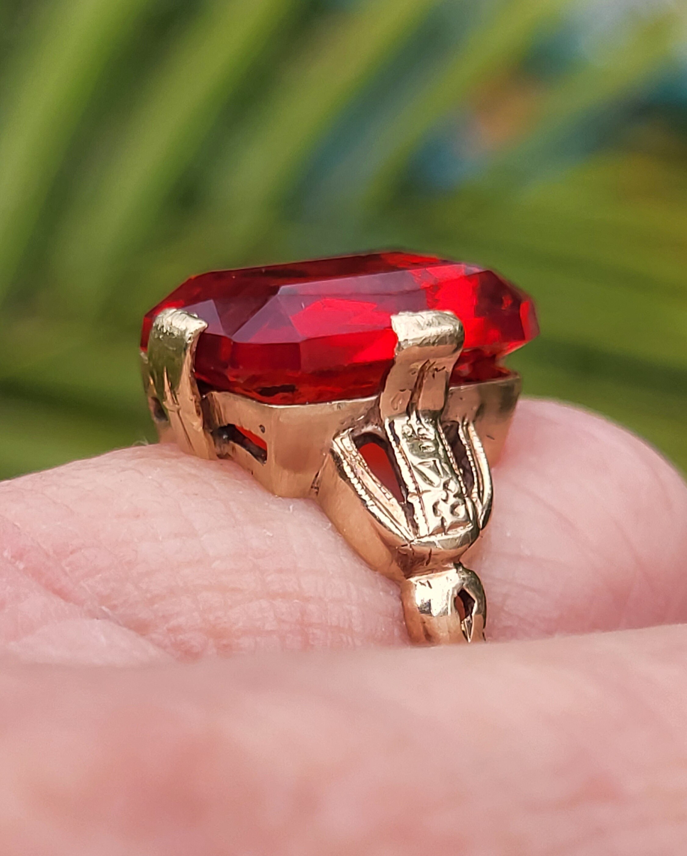 Amazing 1940s Edwardian Era Art Deco Style 10K Yellow Gold Ladies ...