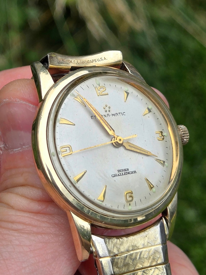 Rare Vintage 1950s Mid Century Eterna-matic Automatic Mens Watch Superb ...