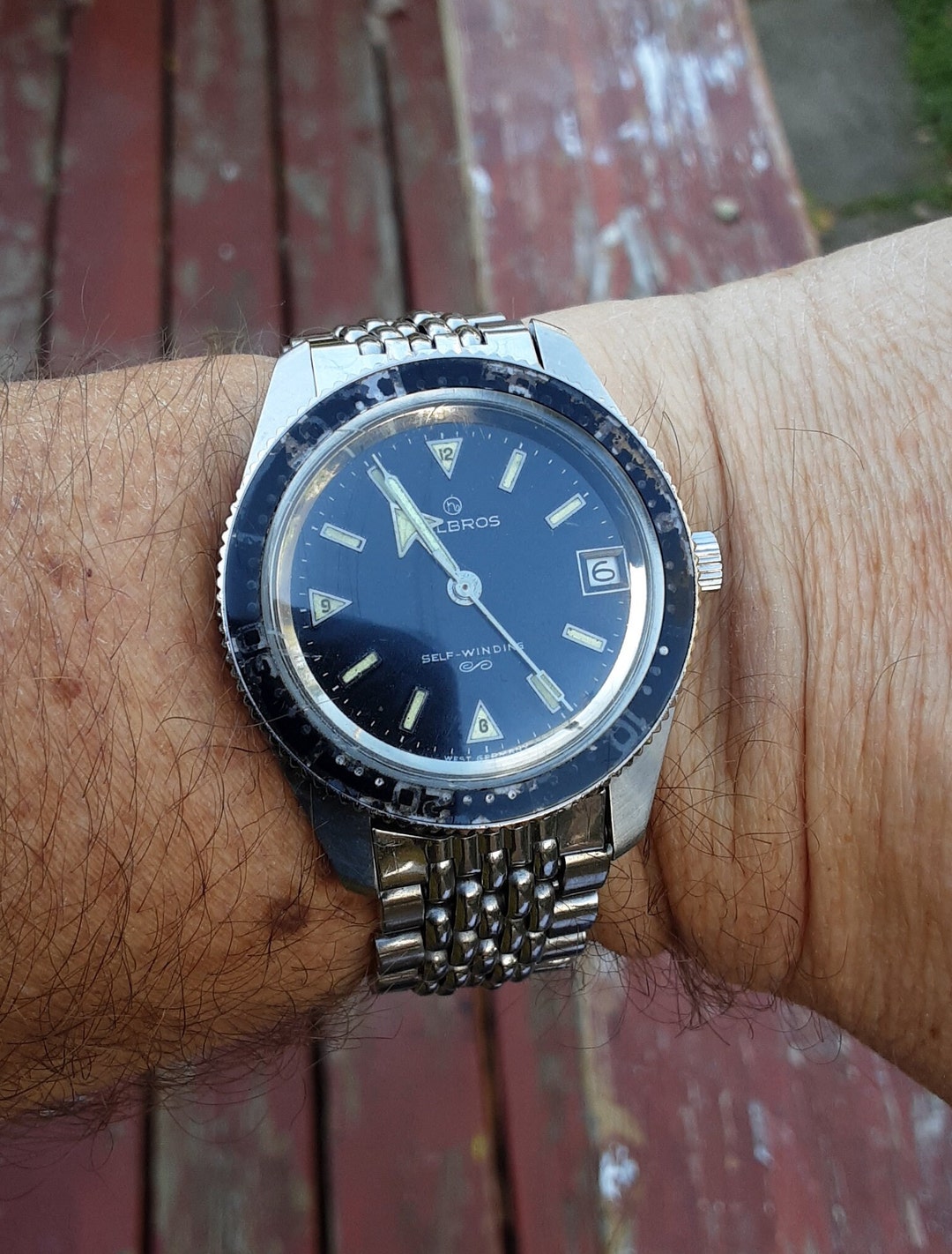 Rare 1960s Vintage Helbros Automatic Mens Divers Watch With - Etsy