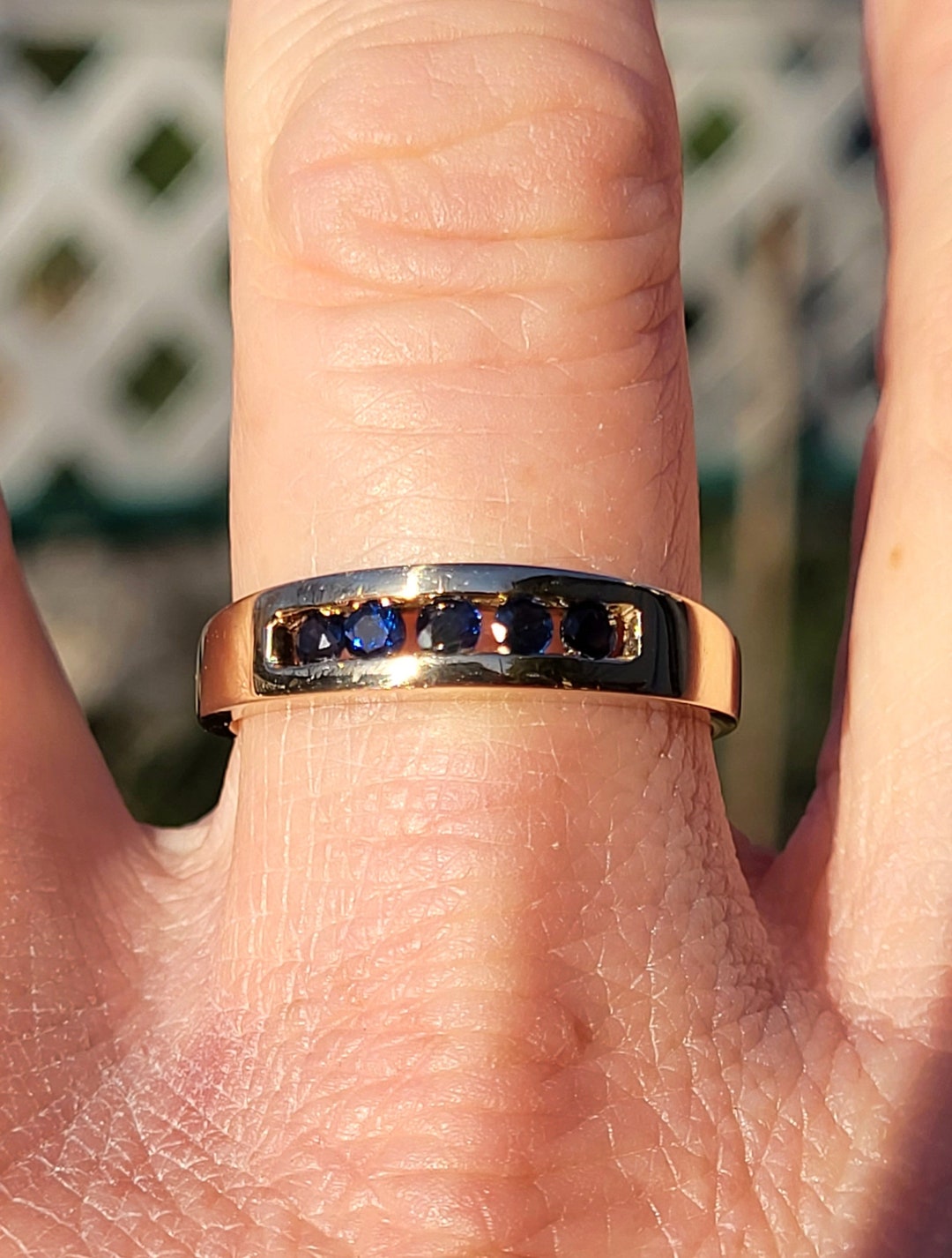 Rare Find Great Vintage Art Deco Style Genuine Sapphires 10k Yellow ...