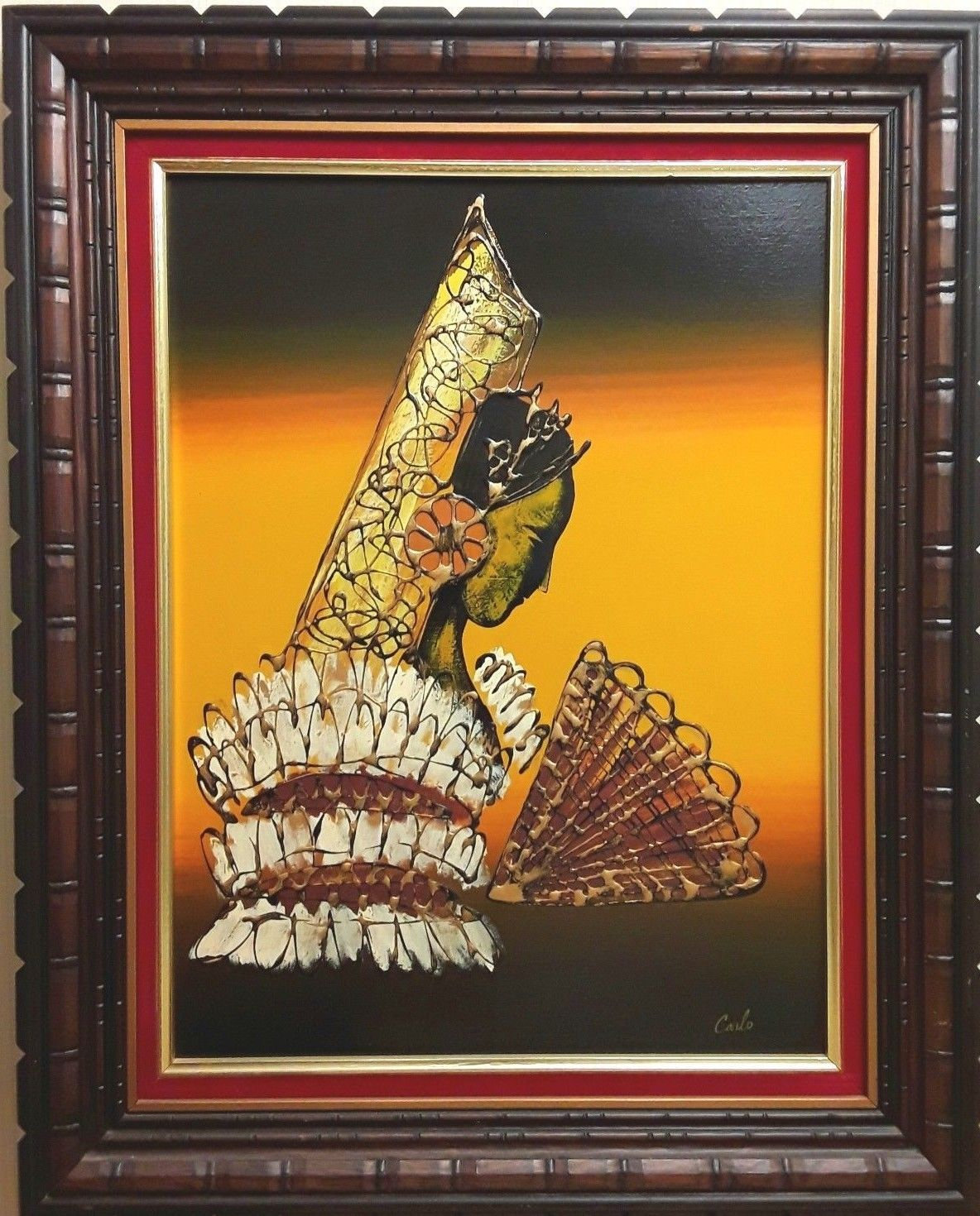 Rare Retro Vintage 1960s Carlo of Hollywood Original Oil - Etsy