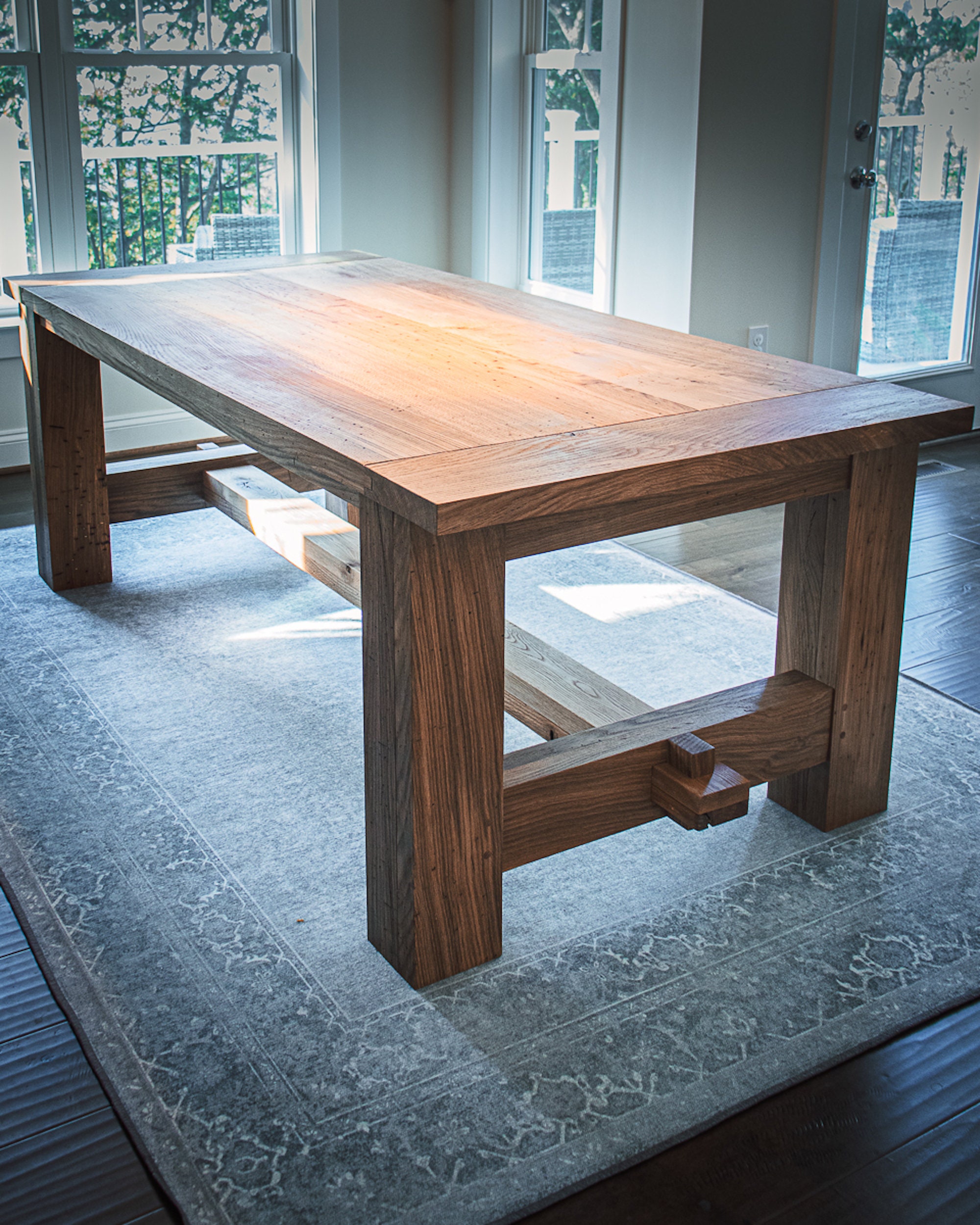 PLANS ONLY | the Arthur | Traditional Oak Farmhouse Table | Woodworking ...