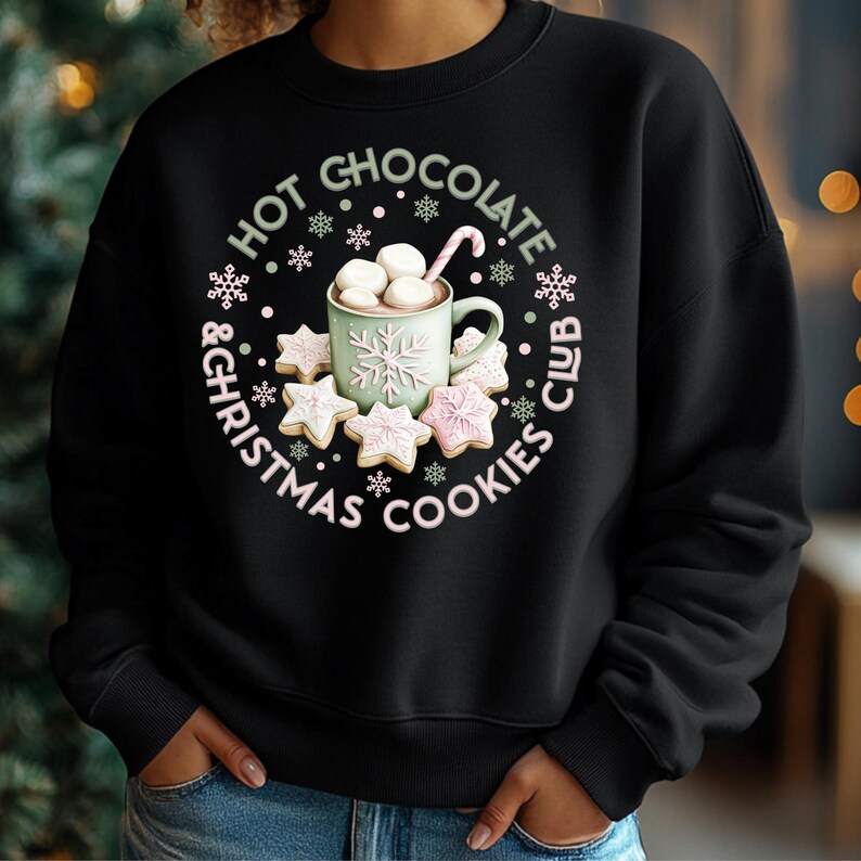 Hot Chocolate Club PNG, Cocoa and Cookies Club PNG, Hot Cocoa and ...