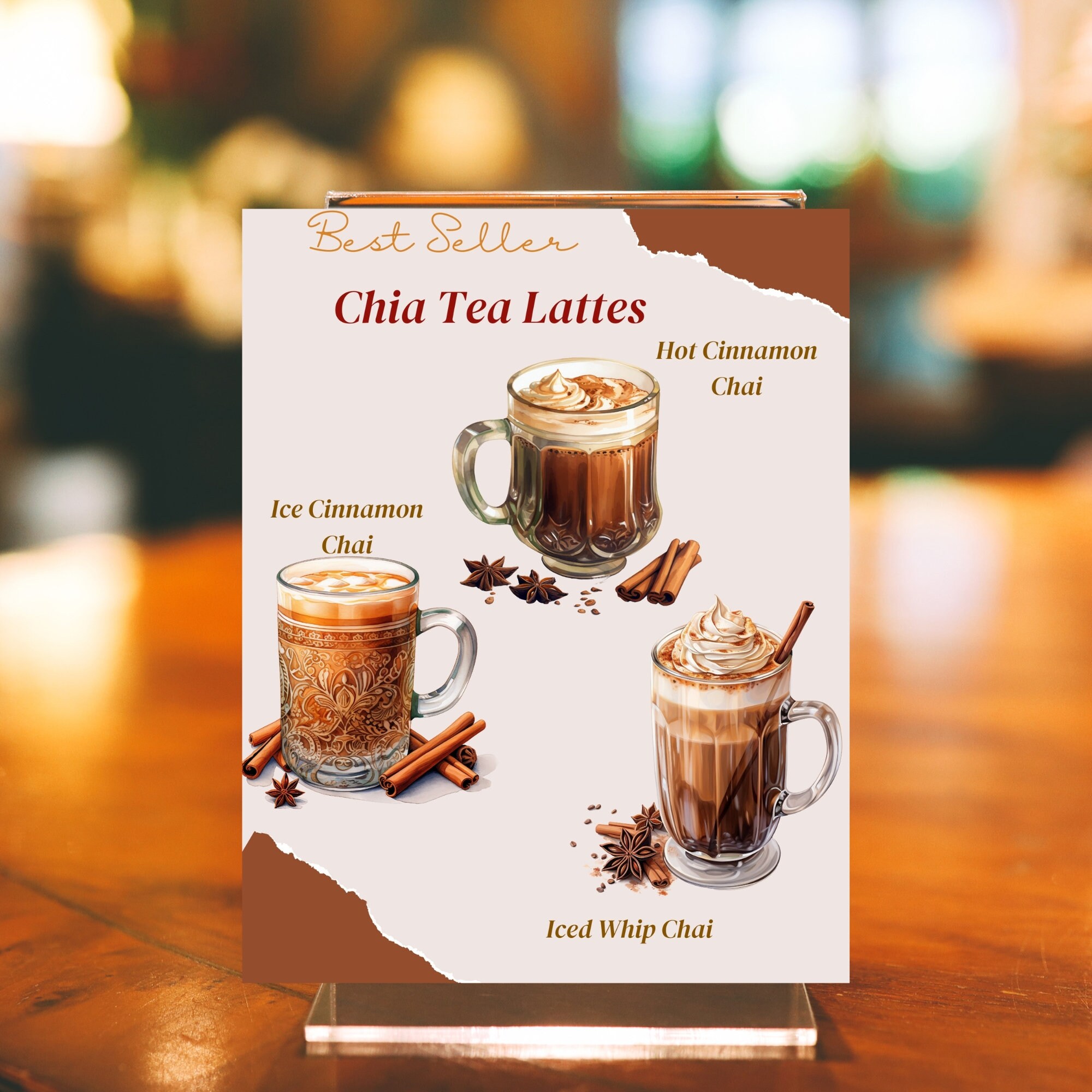 Chai Tea Clipart, Beverage Clipart, Tea Clipart, Watercolor Chai Tea ...