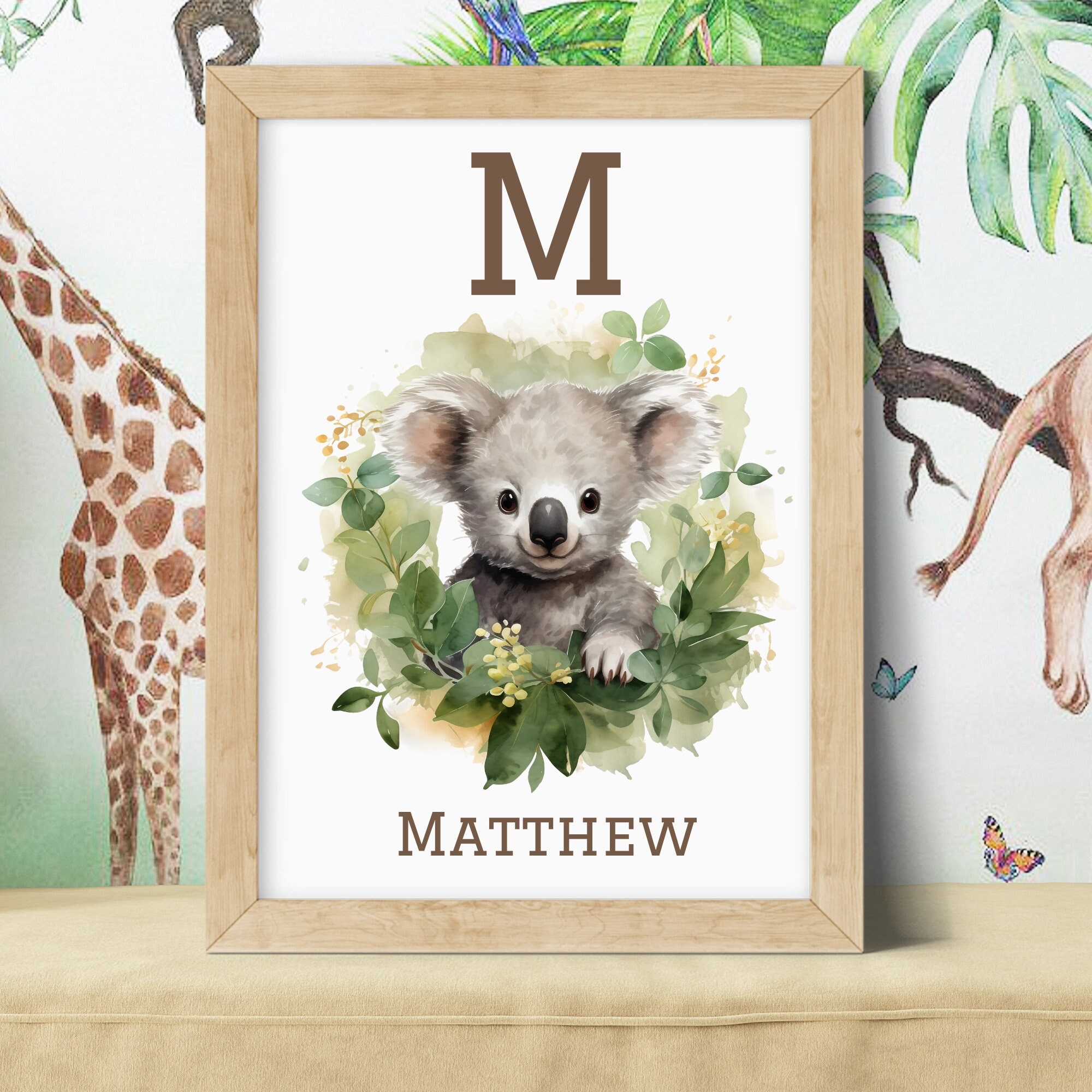 Baby Koala Clipart, Watercolor Koala Clipart, Koala PNG, Nursery ...