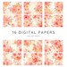 Floral Digital Paper, Digital Paper Pack, Commercial Use, Digital Paper ...