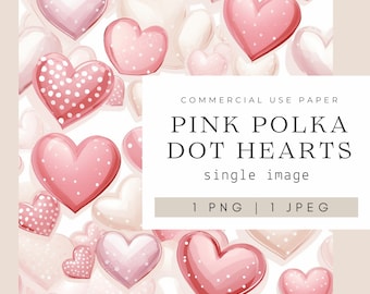 Heart Pattern Digital Paper - Etsy