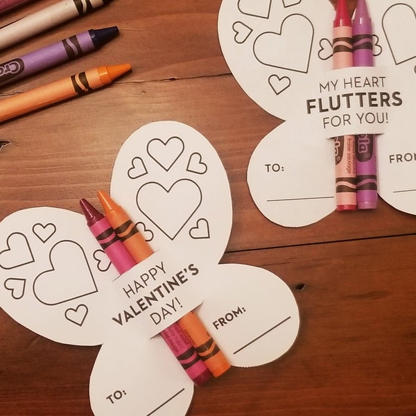 Butterfly Valentine - Etsy