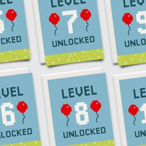 Level Unlocked Card - Ages 5 to 10 - Video Game Birthday Cards ...