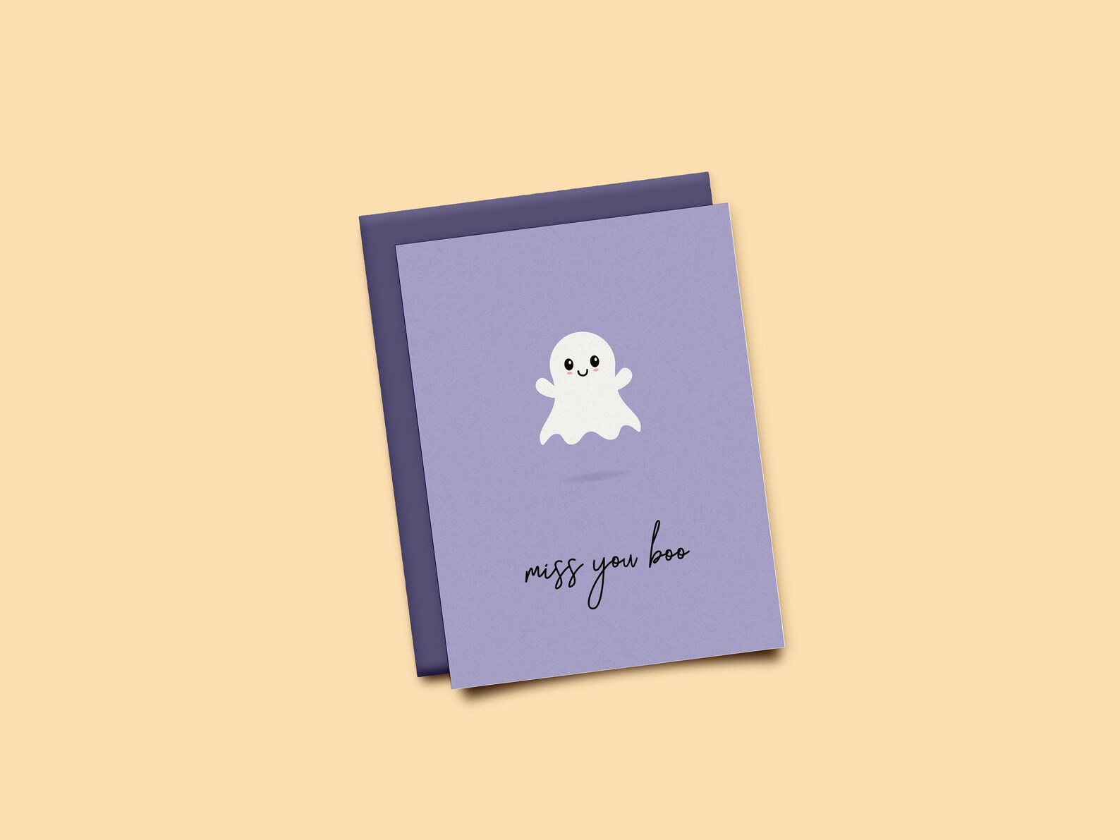 Miss You Boo PRINTABLE Halloween Blank Card Long Distance - Etsy Australia