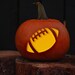 Sports PRINTABLE Pumpkin Carving Stencil Set - Football, Basketball ...