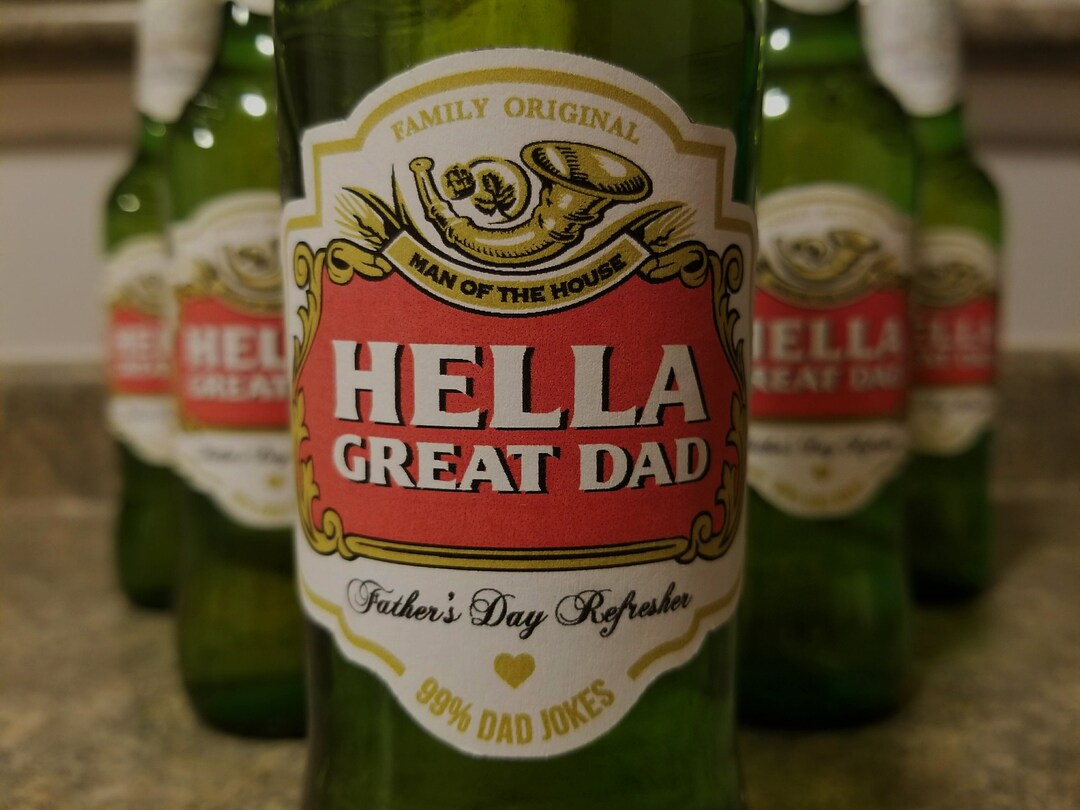 Hella Great Dad - Printable Beer Label - Fathers Day Gift - Etsy