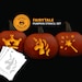 Sports PRINTABLE Pumpkin Carving Stencil Set - Football, Basketball ...