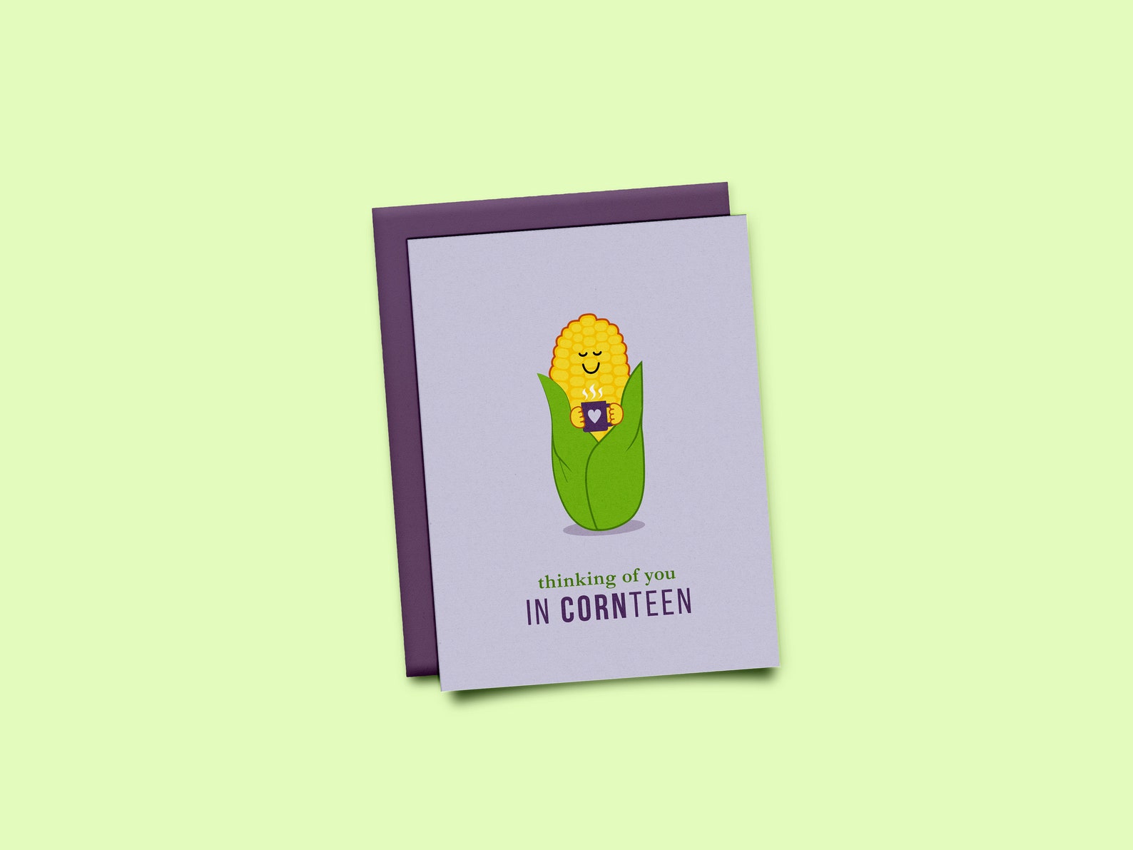 Quarantine Card PRINTABLE Thinking of You in Cornteen Greeting Card - Etsy
