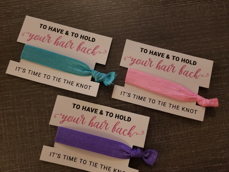 Bridal Hair Tie Tags to Have and to Hold Your Hair Back - Etsy