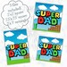 2/2.5 Square & 2x3 Rect Super Dad Tag Instant Download - Etsy