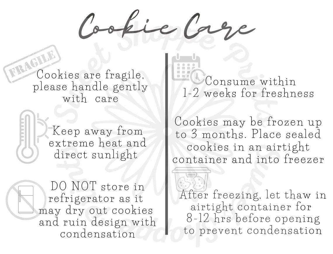Cookie Care Card - Etsy
