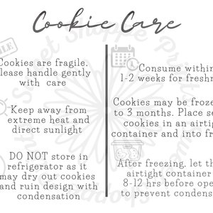 Cookie Care Card - Etsy