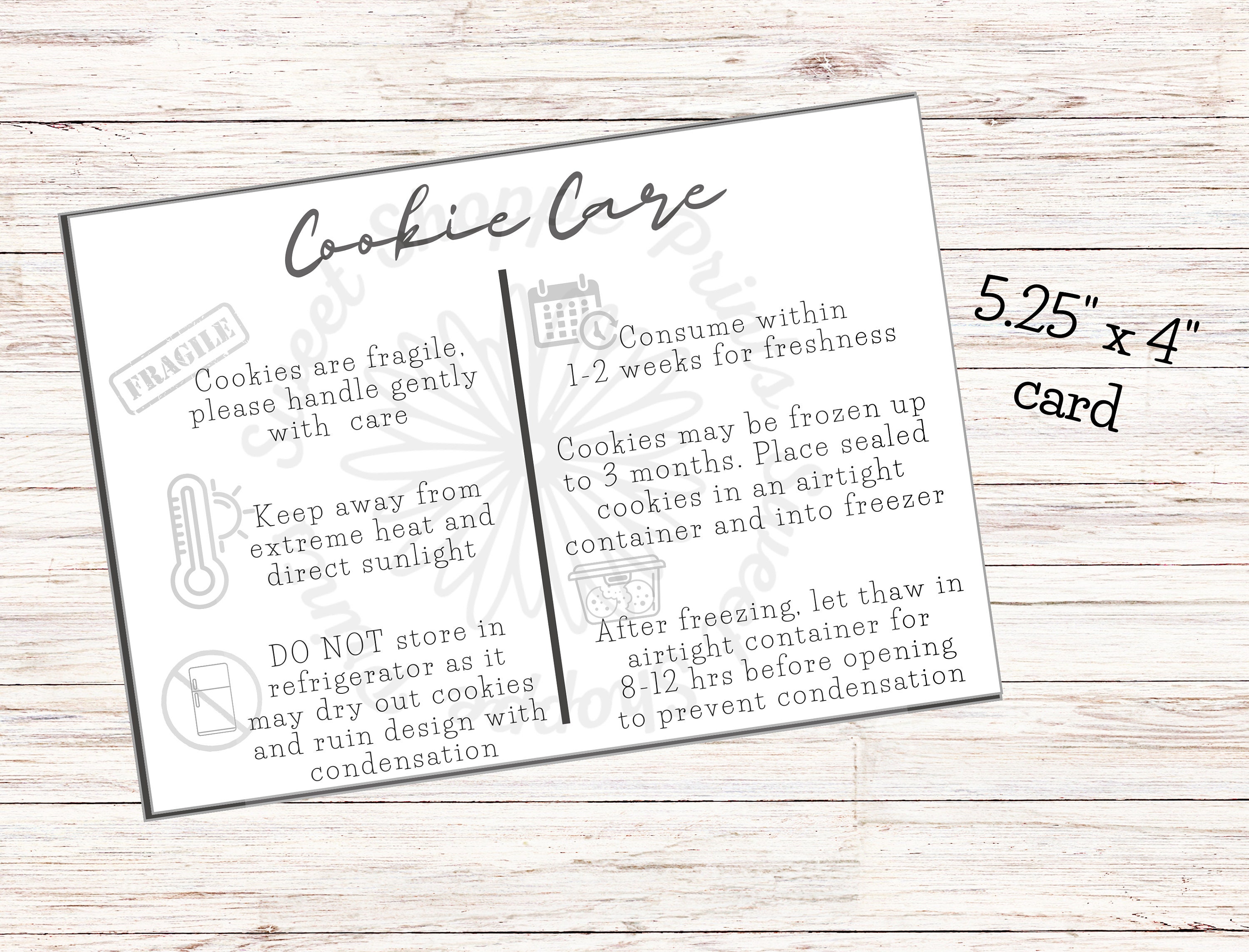 Cookie Care Card - Etsy