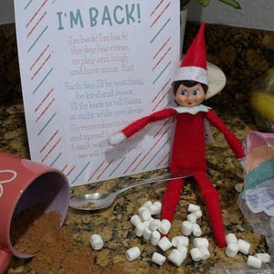 I'm Back! Elf Letter - Etsy