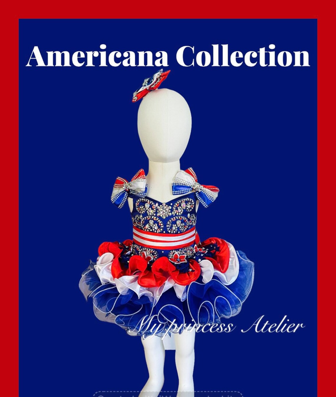 Star Spangled Dress Independence Day Dress Pageant Dress 4th - Etsy