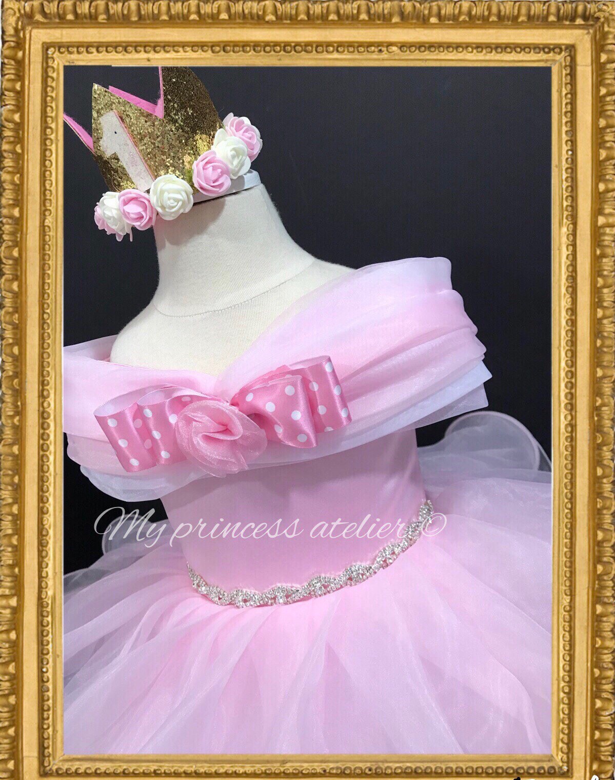 Pink Princess Dress/ Princess Birthday Dress/pink First Birthday Dress ...
