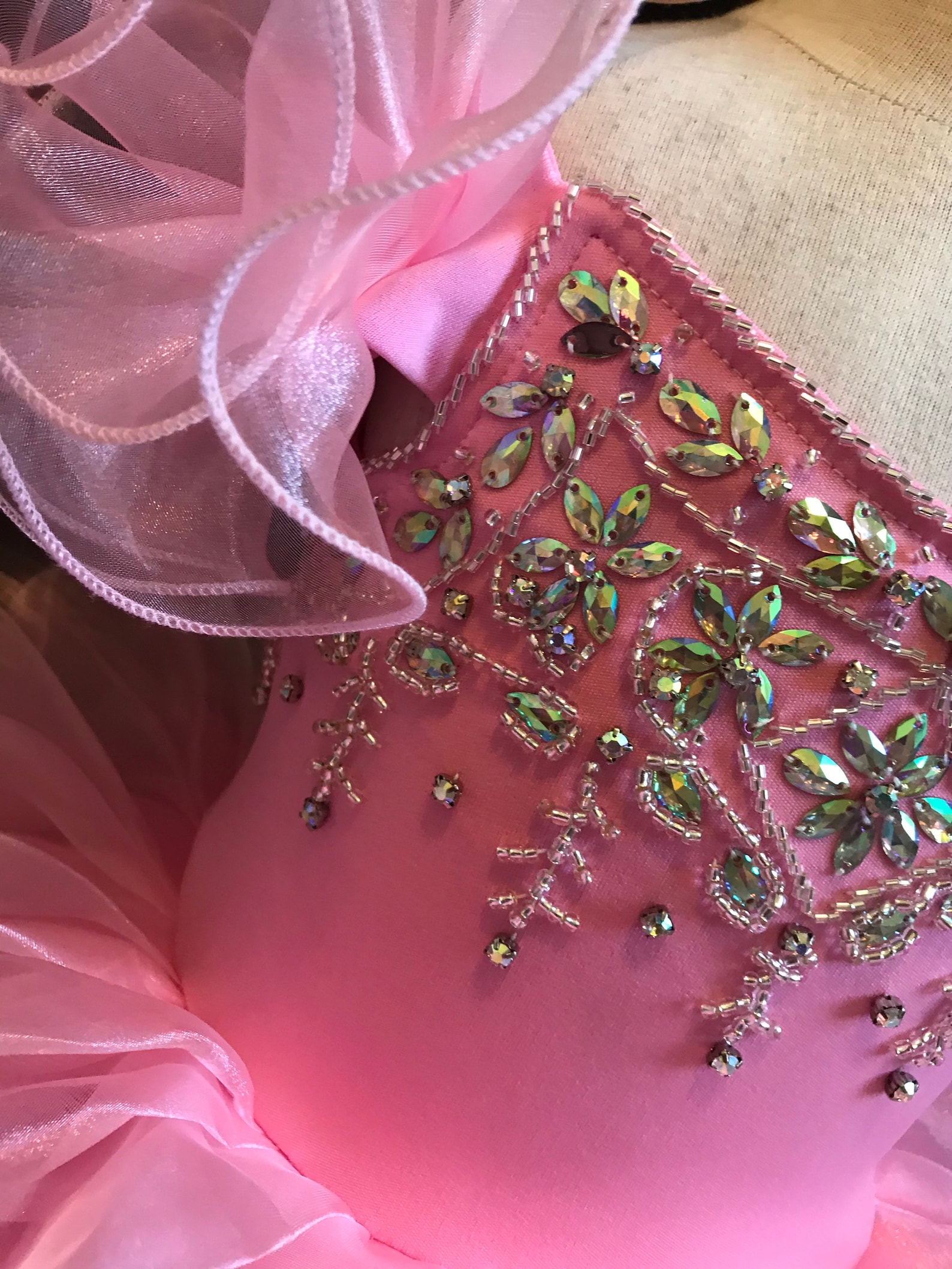 Girls Pink Pageant Birthday Dress, Couture Glitz Pageant Dress, First ...