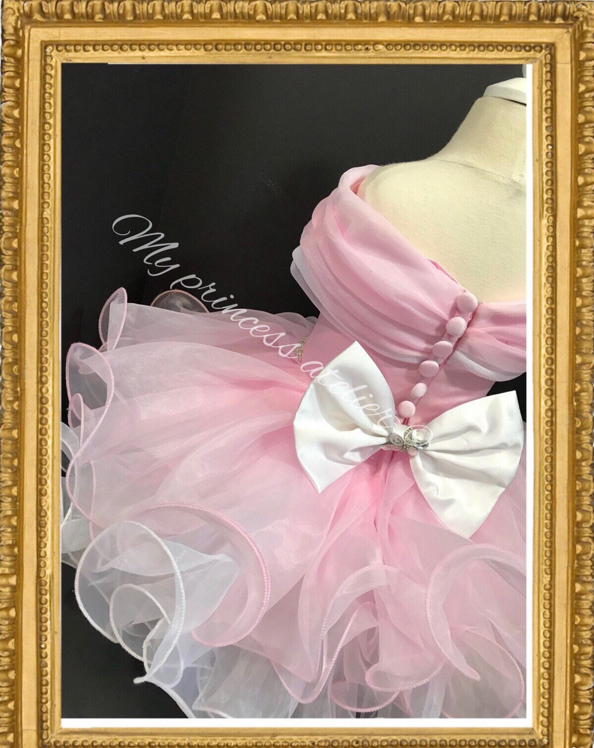 Pink Princess Dress/ Princess Birthday Dress/pink First Birthday Dress ...